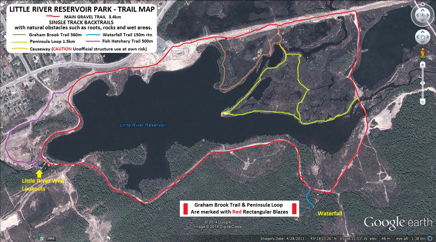 Hiking NB - LIttle River Reservoir Park